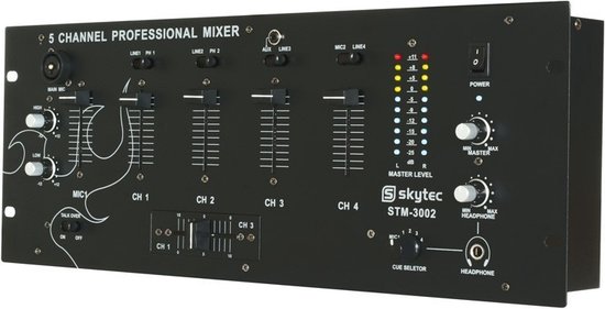 SkyTec STM-3002 5 Kanaals 19 Mixer met Microfoon Toonregeling | bol