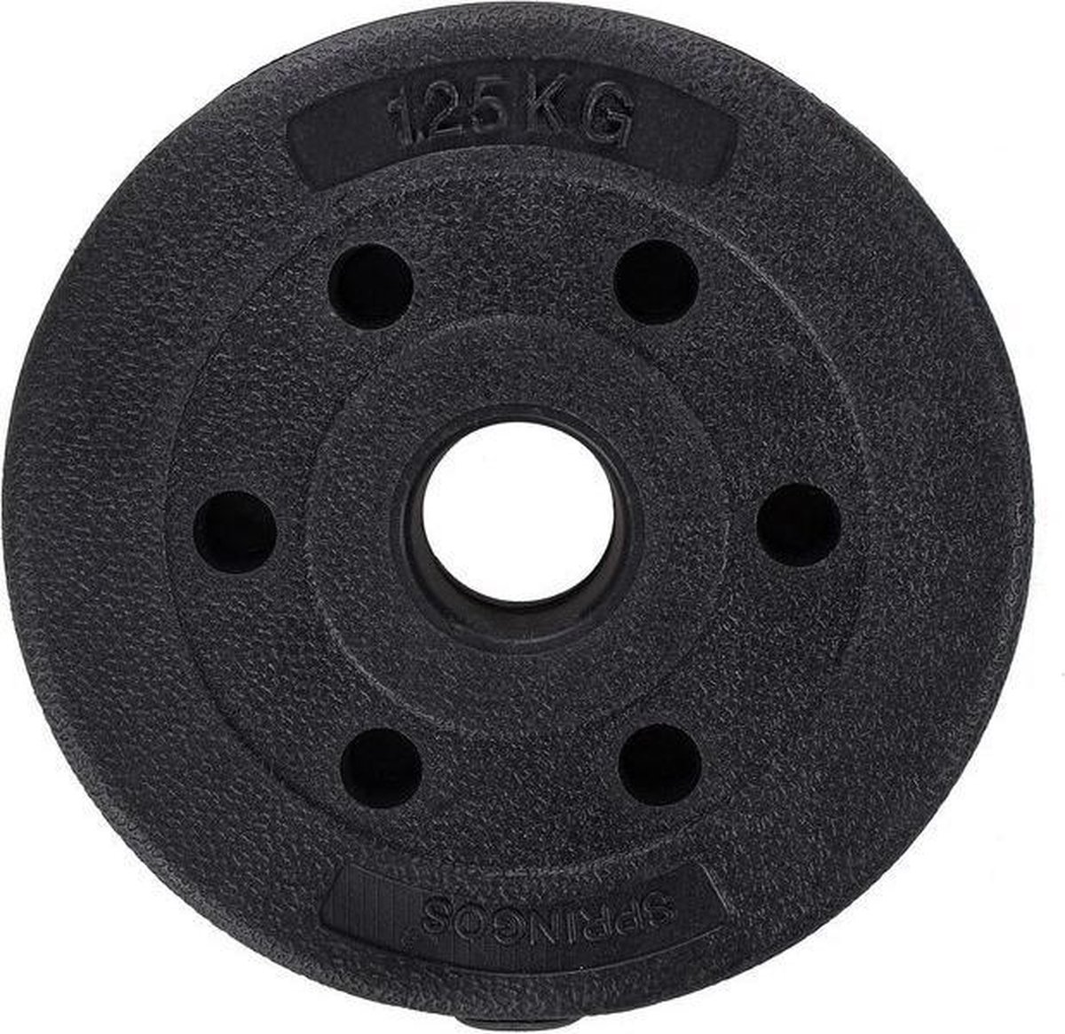 Halter gewicht - 1x 1,25 kg - halterstang diameter 29 mm - bitumen ...