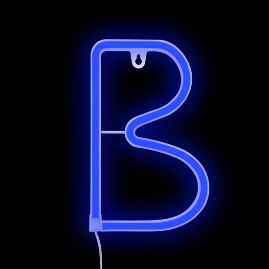 Neon LED Letter Blauw Blue B | bol