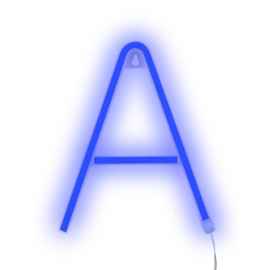 Neon LED Letter Blauw Blue A | bol.com