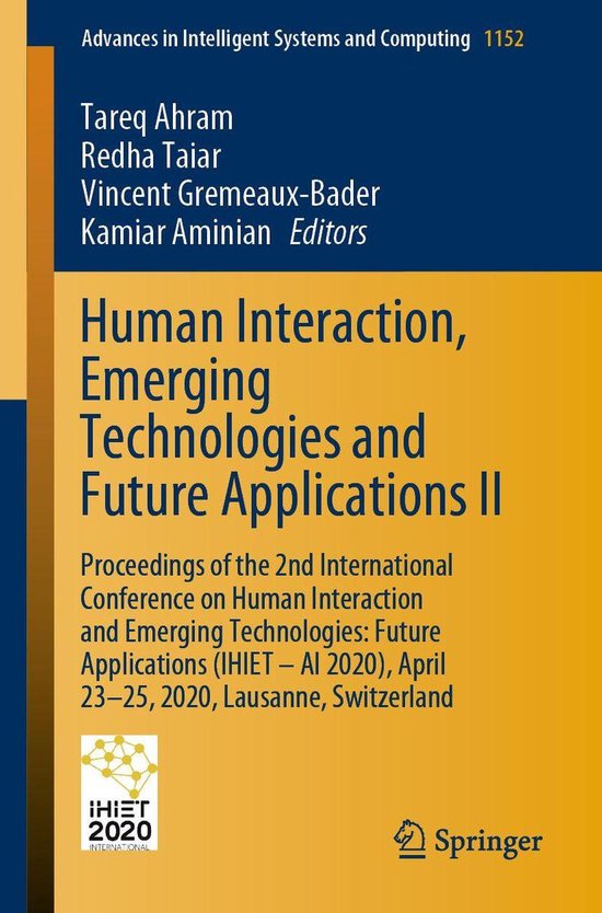 Advances in Intelligent Systems and Computing 1152 - Human Interaction ...