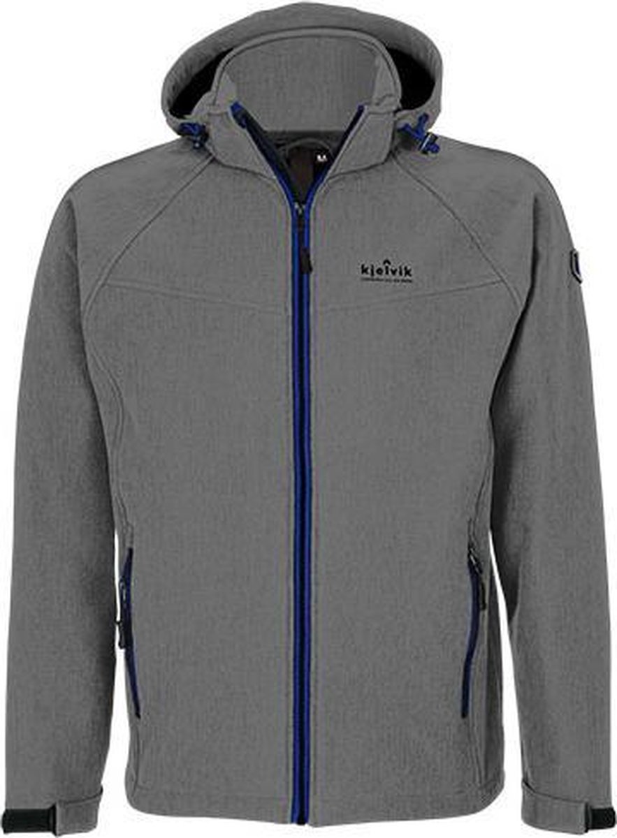 Kjelvik softshell jas - heren softshell jas - Geert - grijs - maat L | bol