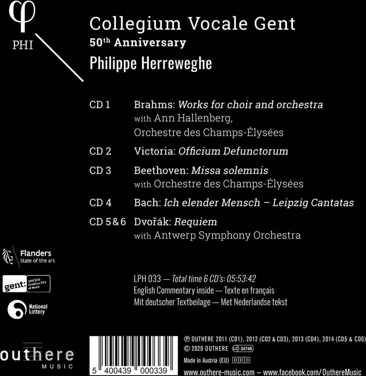 Collegium Vocale Gent, Philippe Herreweghe - Collegium Vocale Gent: 50Th Anniversary... | bol