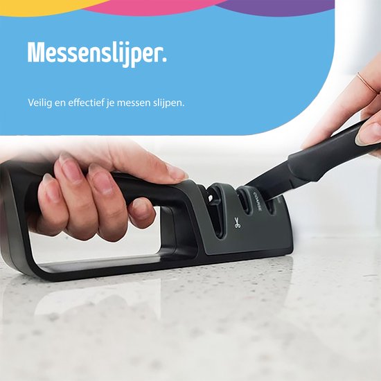 Professionele Messenslijper - Doortrekslijper - Zwart - Anti slip ...