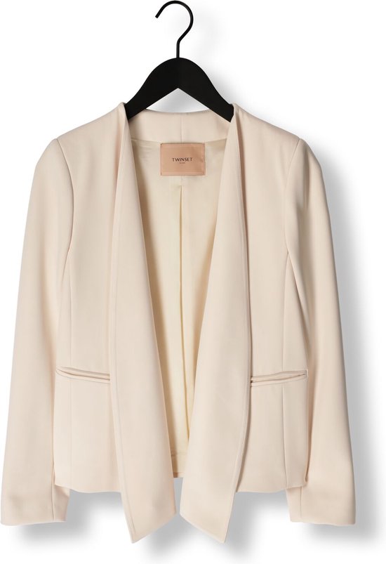 Twinset Milano 10149489-cpc Blazers Dames - Creme - Maat 40 | bol