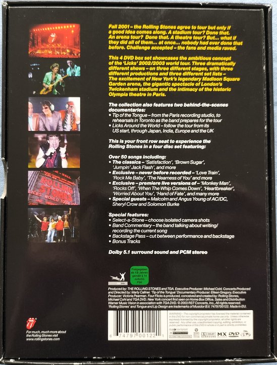 Rolling Stones – Four Flicks 4XDVD als nieuw 5.1 digital surround ...
