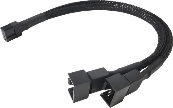 LuTech® Premium 4Pin Fan Splitter Kabel - Fan - PWM - Computer Case - 1 ...