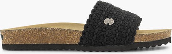 esprit Zwarte slipper gevlochten - Maat 42 | bol