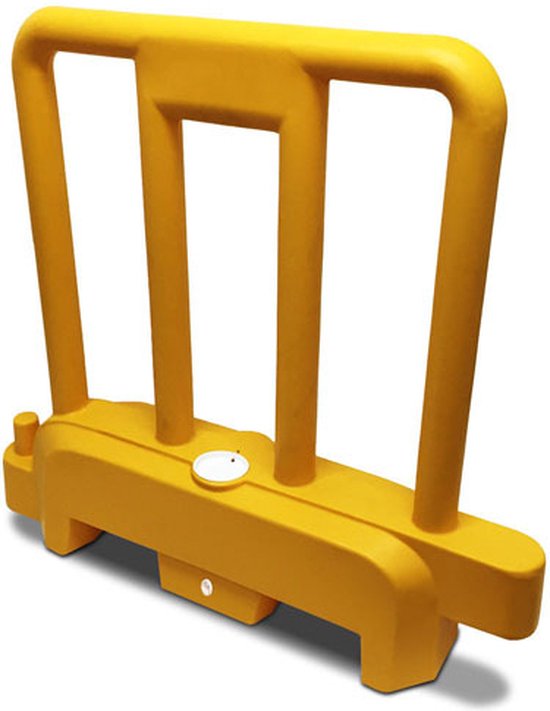 Kunststof vulbaar afzethek barriere Geel 112 x 120 cm | Afzetting ...