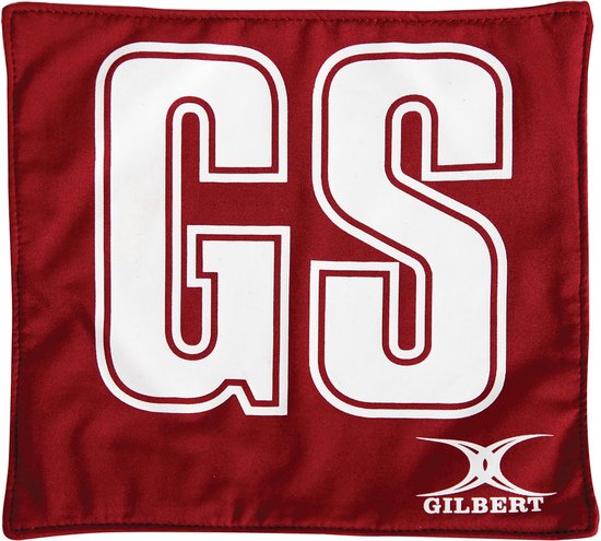 Gilbert Netball Patch Pro Bibs - One Size - Maroon / Wit | bol