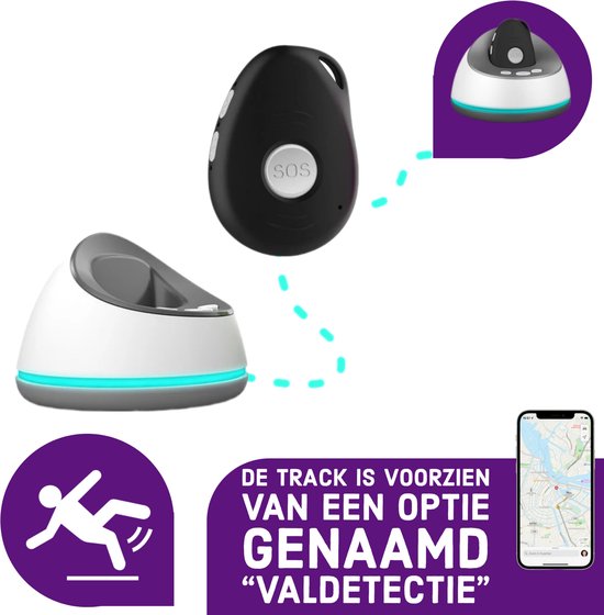 Wiesba WB59S - Personenalarmering - GPS Alarmknop Ouderen - GPS SOS ...