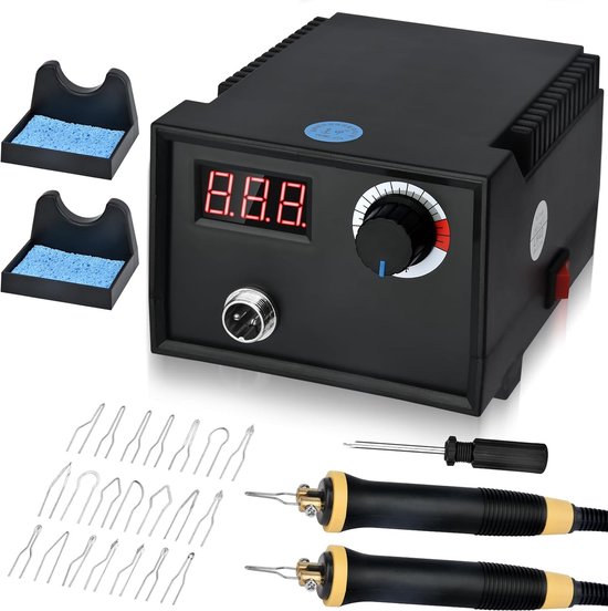 Houtbrander - Pyrografie - Houtbrander set - 20 delig - Soldeerbout ...