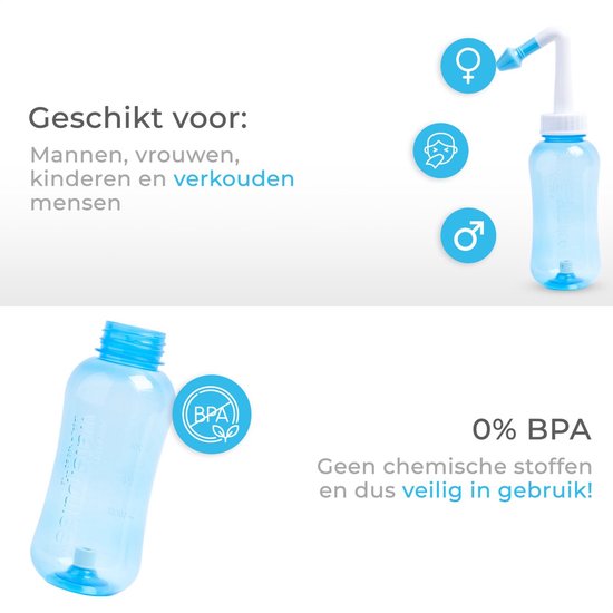 Waterpulse Neusdouche - Neusreiniger voor volwassenen - Tegen ...