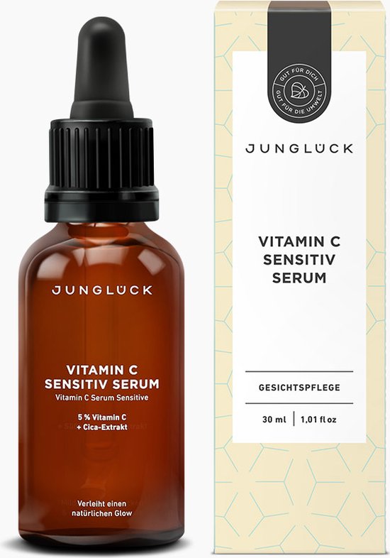 JUNGLÜCK | Vitamine C Sensitief Serum | Mild serum voor een stralende ...