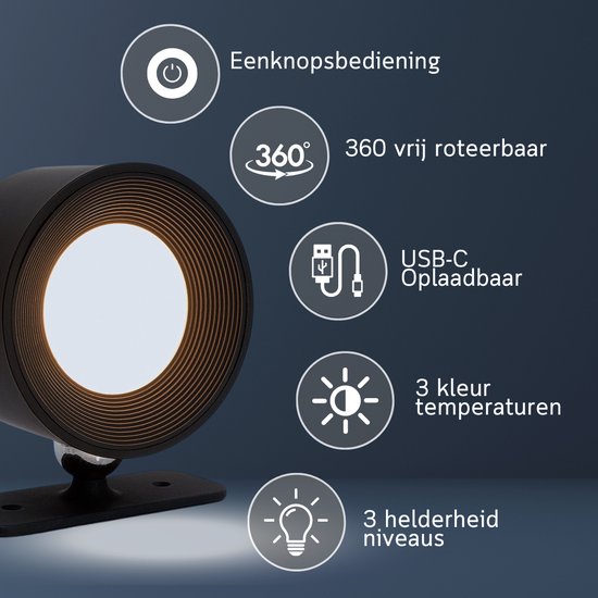Brightify - LED Wandlamp voor Binnen - 2 Stuks - Wandlamp Binnen ...