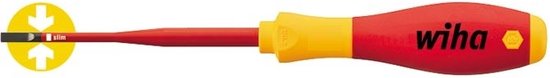 Wiha Schroevendraaier SoftFinish electric slimFix Sleufkop 6.5mm x 150mm - 35392 | bol