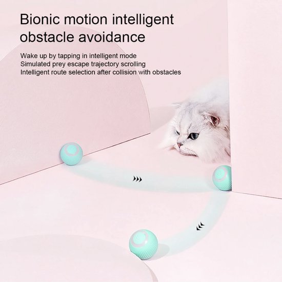 Petgravity - Elektrische Balletje - Kat - Kitten - Roze - Usb ...