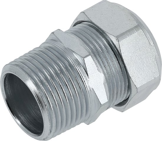 Bonfix Staalverzinkte knelfitting - Puntstuk 106 - buitendraad x knel - 3/8 x 15mm | bol