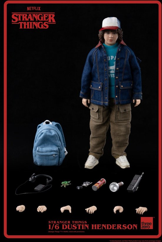 ThreeZero Stranger Things Action Figure 1/6 Dustin Henderson 23 cm ...