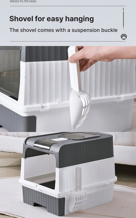 City2Shop - Valeriaan Zelfreinigende Kattenbak - Kattenbakken 35 x 48 x ...