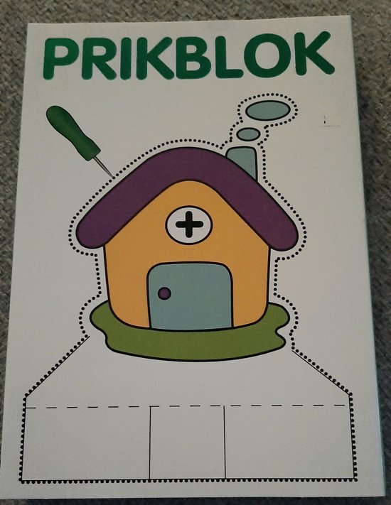 Prikset - 1 prikmat- 1 prikpen - 12 prikplaten-afbeeldingen prikken ...