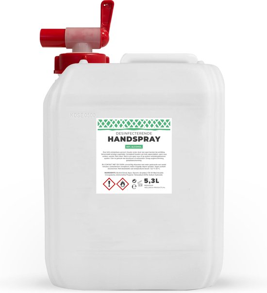Handspray - 5,3 Liter - Met Tapkraan - Jerrycan - Navulling | bol