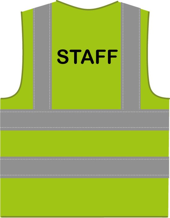 Staff hesje RWS limoengroen | bol