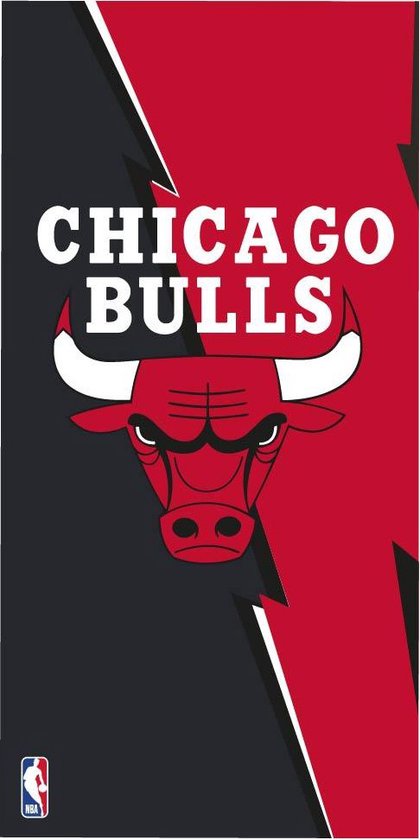 Chicago Bulls Strandlaken, Logo - 70 x 140 cm - Polyester | bol