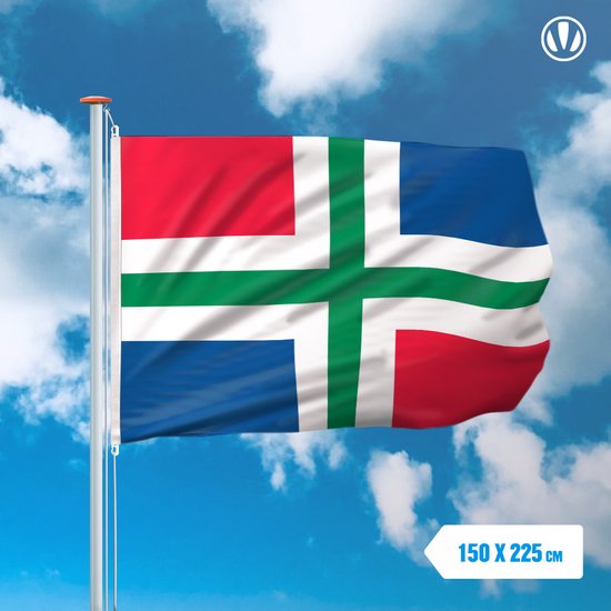 Vlag Groningen 150x225cm | bol
