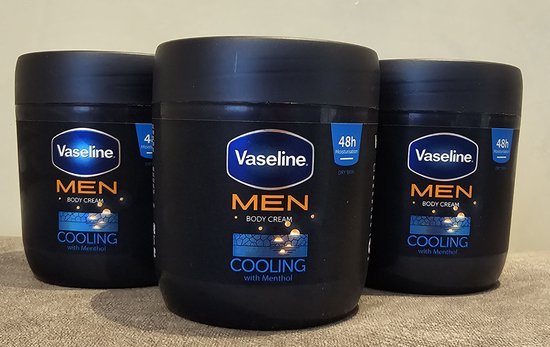Vaseline Men Cooling Body Cream With Menthol 3x400 ml | bol