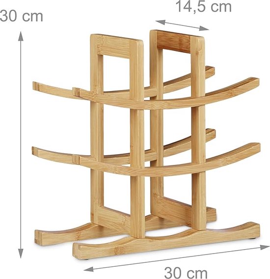 wijnflessen, vrijstaand, flessenrek 30 x 30 x 14.5 cm | bol