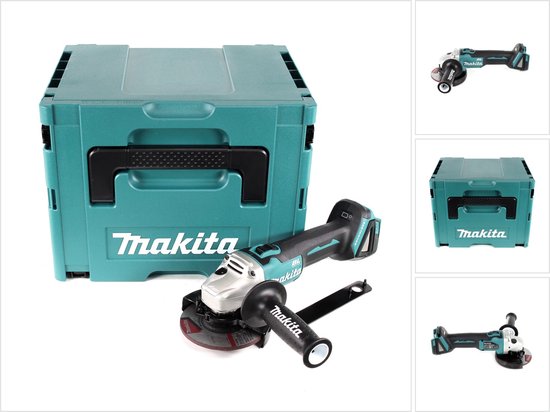 Makita DGA 504 ZJ accu haakse slijper 18 V 125 mm borstelloos solo ...