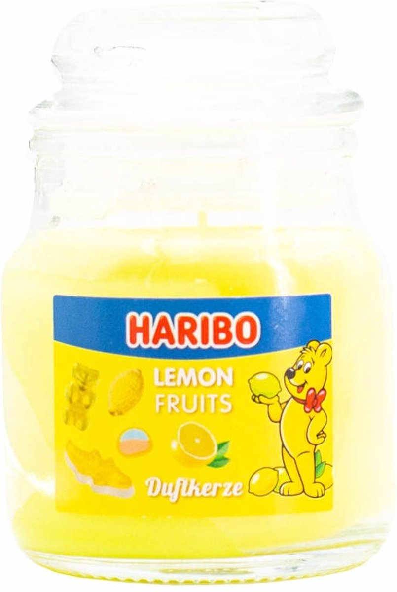 Haribo Lemon Fruits 85grams kaarsje | bol