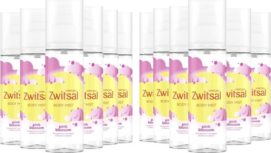 Zwitsal Body Mist Pink Blossom - 150 ml - Voordeelverpakking 12 stuks | bol