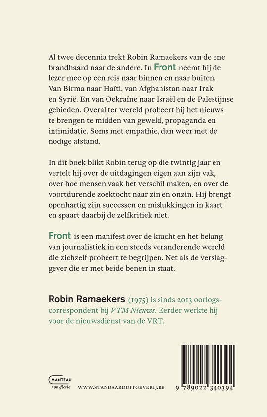 Front, Robin Ramaekers | 9789022340394 | Boeken | bol