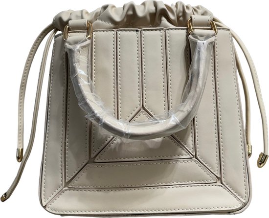 CHEYYS Effen Leren Damestas | Tegel Wit | bol