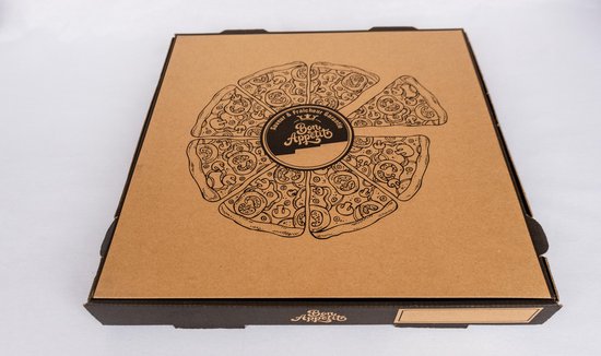 Premium Pizzadozen 33 x 33 x 4 cm - 100 stuks - Topkwaliteit karton ...