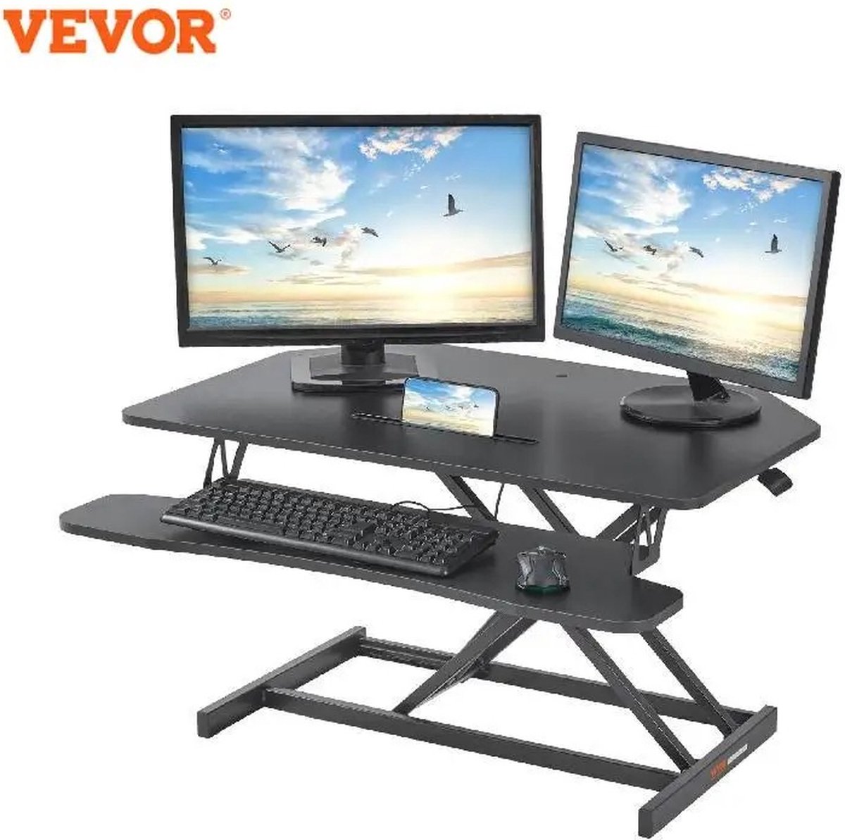 Vevor - Computer Tafel - Dubbellaagse Staande Bureauconverter - 36 "X ...