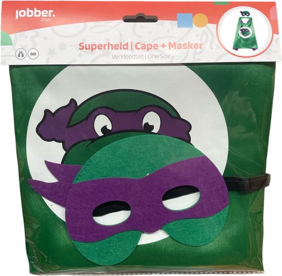 Ninja Cape Paars + Masker - Carnaval Verkleedkleding Kinderen - Ninja ...