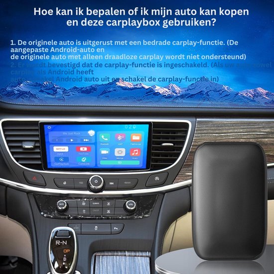 Draadloze CarPlay-adapter - Netflix YouTube - Plug & Play - Multimedia ...