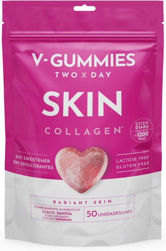 V-GUMMIES SKIN COLLAGEN- Vitamine Gummie - 50 Stuks | bol