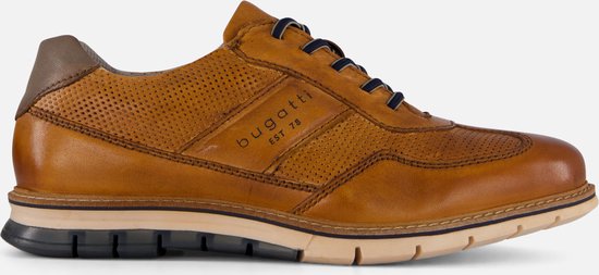Bugatti Simone Sneakers cognac Leer - Maat 40 | bol
