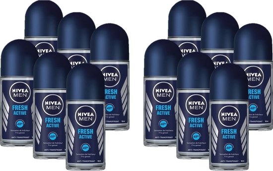 Nivea Deo Roller - Fresh Active - 12 x 50 ml | bol