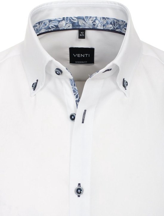 Wit Venti Overhemd Button Down Boord Modern Fit - L | bol
