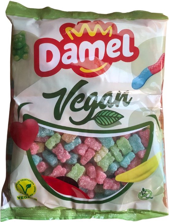 Damel - Vegan-Sugar-Gummy-Bears - Halal - zak 1 kg | bol