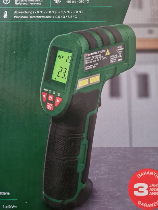 PARKSIDE® Infrarood temperatuurmeter - Oppervlakte tempratuurmeter ...
