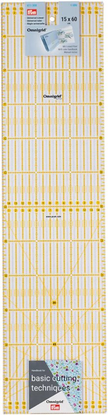 Universele liniaal 15 x 60 cm Omnigrid - Prym | bol