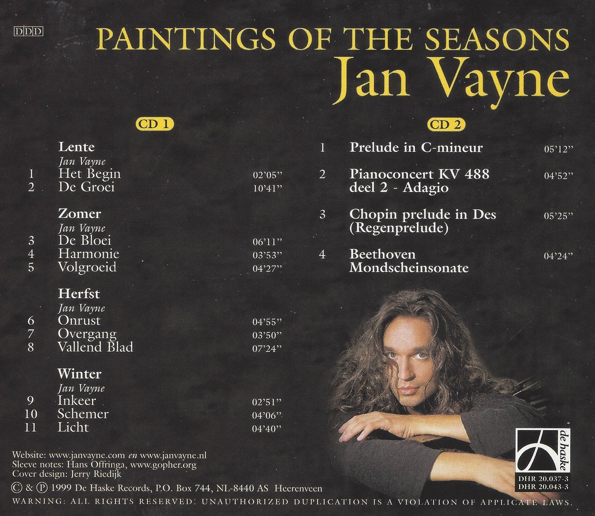 Jan Vayne - Paintings Of The Seasons | CD (album) | Muziek | bol.com