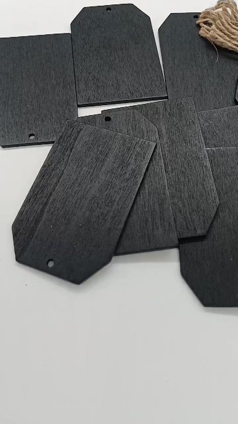 50x Cadeaulabels met touwje -houten Etiketten voor prijskaartjes ...