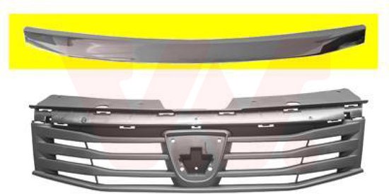 GRILL VOOR DACIA SANDERO 2008-2012 8200763573 | bol